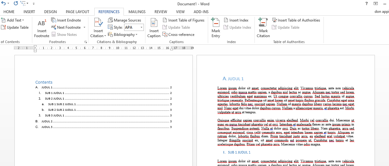 Ms. Word - Daftar Isi - mesinketik.com